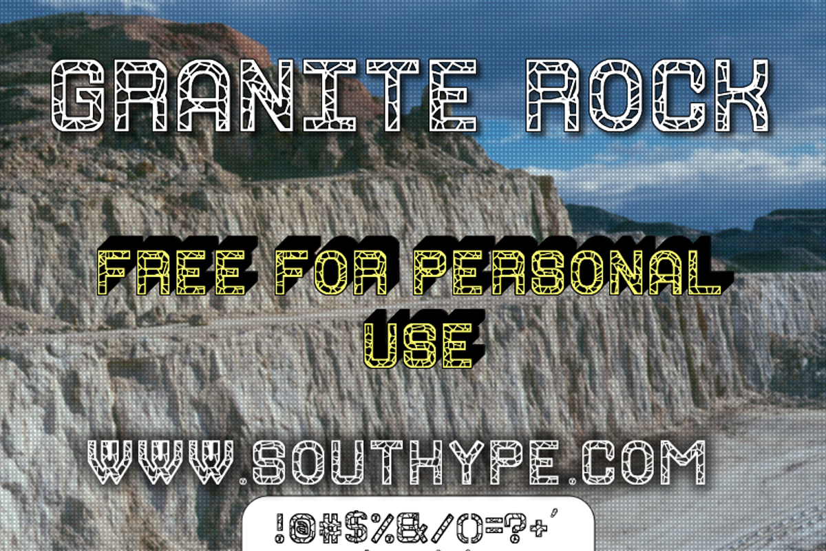 Granite Rock St Font | Southype | FontSpace
