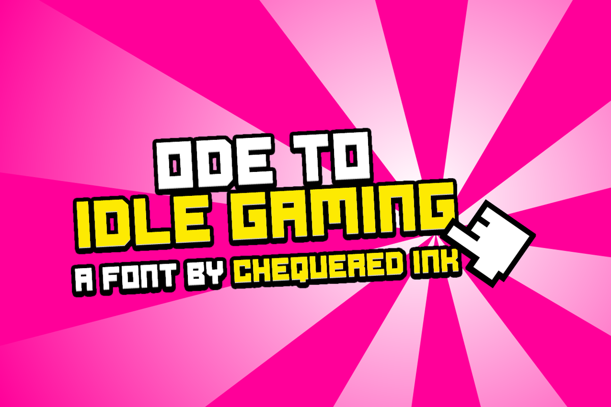Ode to Idle Gaming Font | Chequered Ink | FontSpace