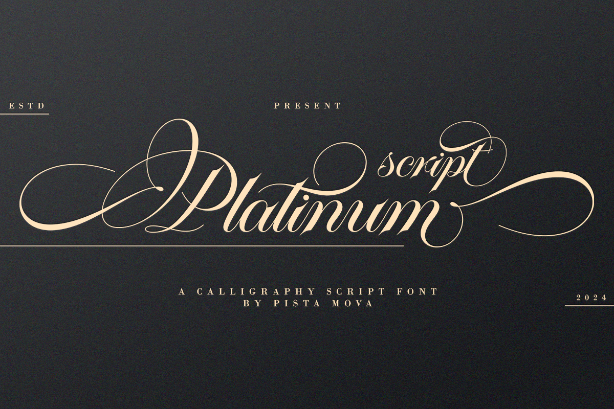 Platinum script Font - Free Download