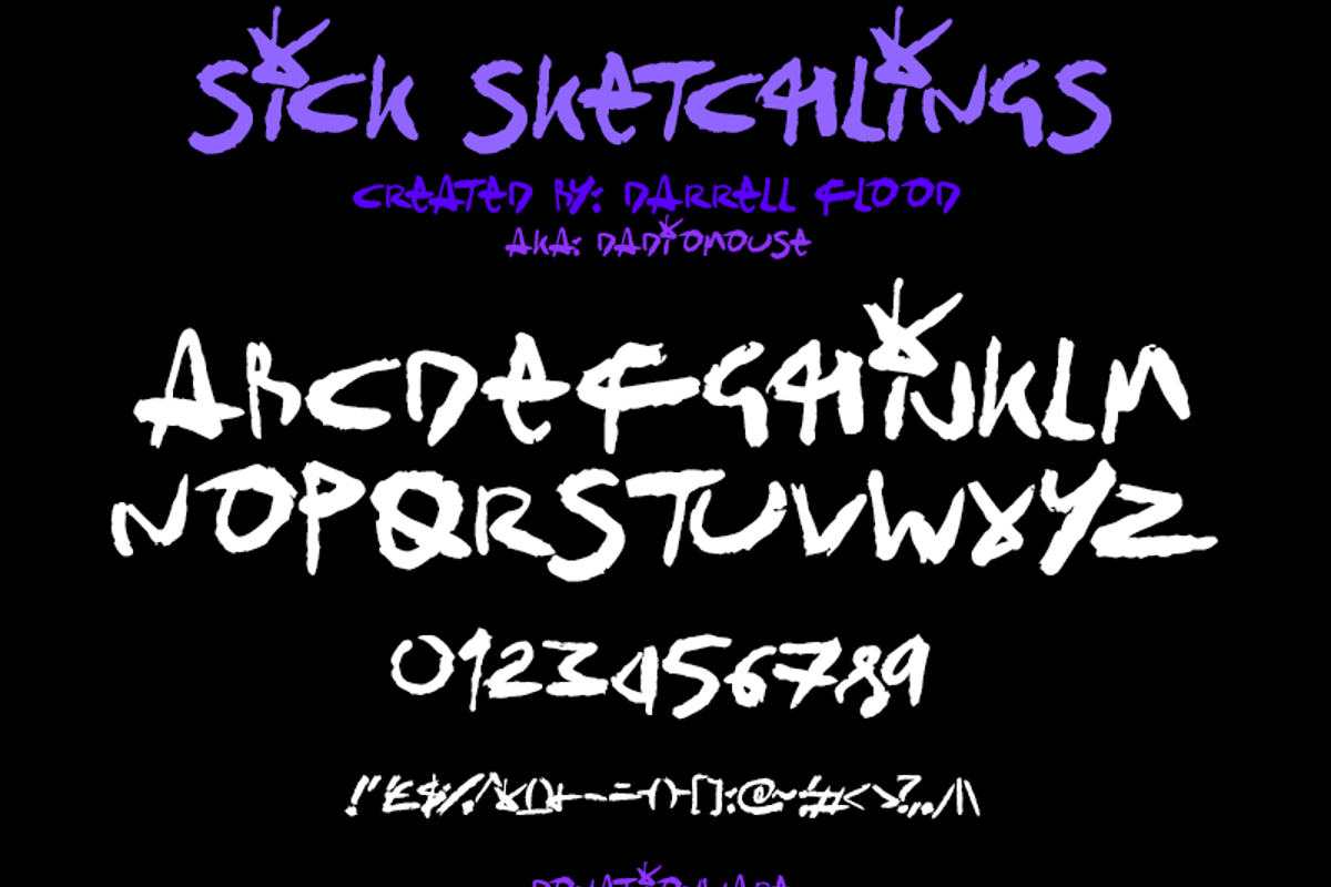 Sick Sketchlings Font | HAWTPIXEL - Darrell Flood | FontSpace