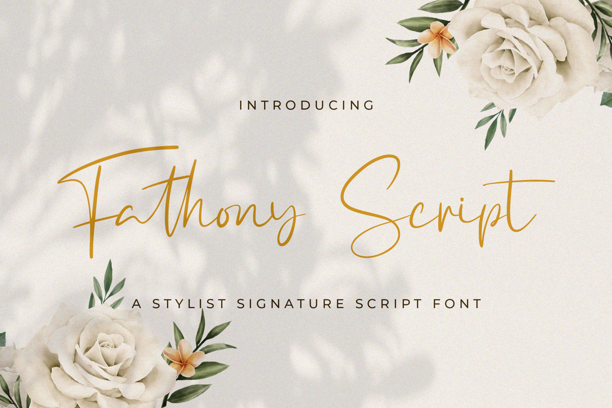 Fathony Script Font | StringLabs | FontSpace