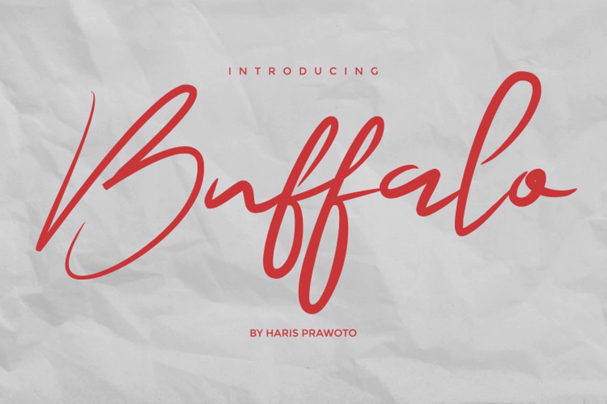 Buffalo Signature Font | selawe | FontSpace