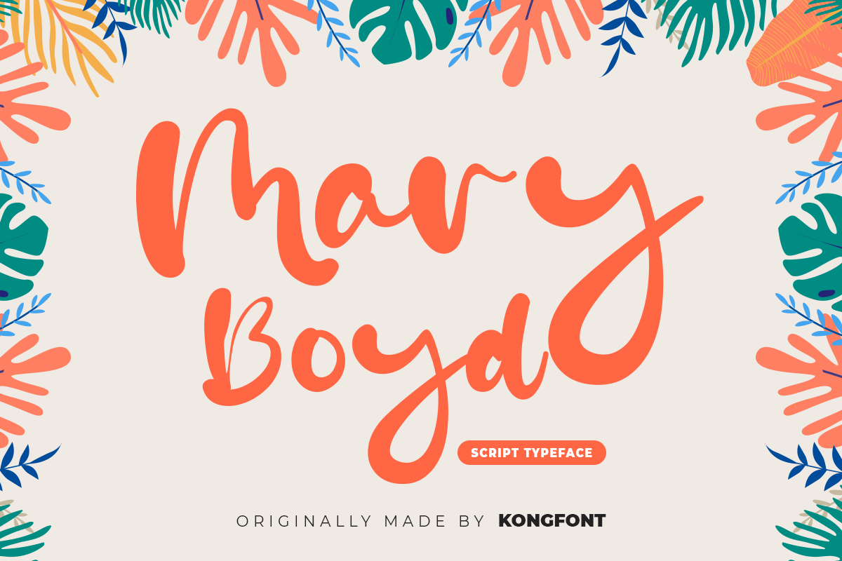 Mary Boyd Font | Fontkong | FontSpace