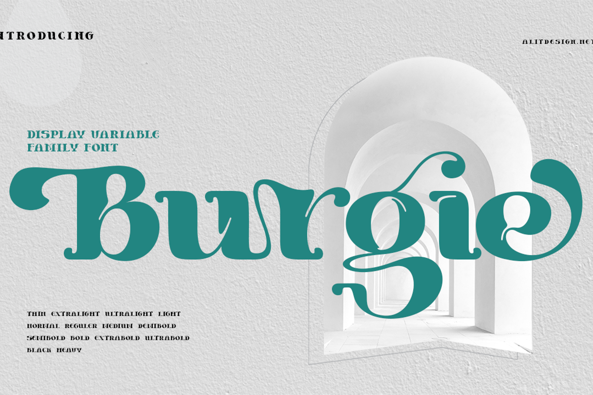 Burgie Black Font | Alit Design | FontSpace