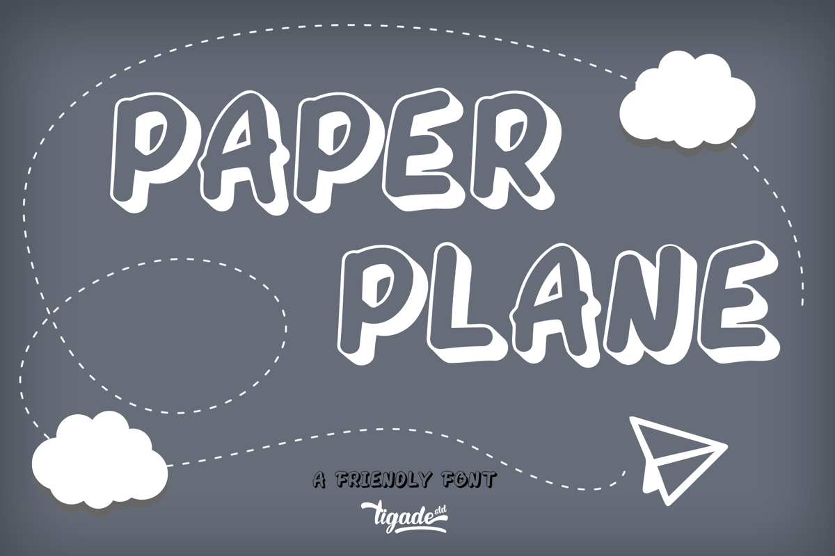 Paper Plane Font - Free Download