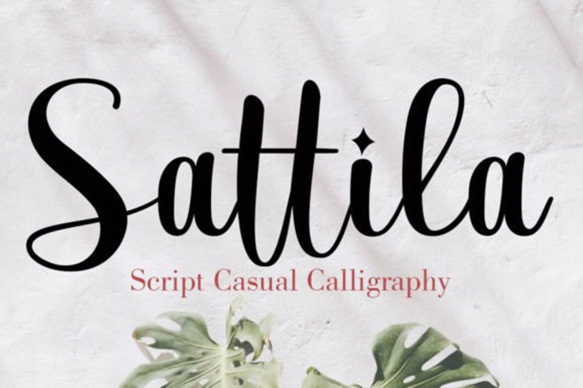 Sattila Script Font | Solidtype | FontSpace