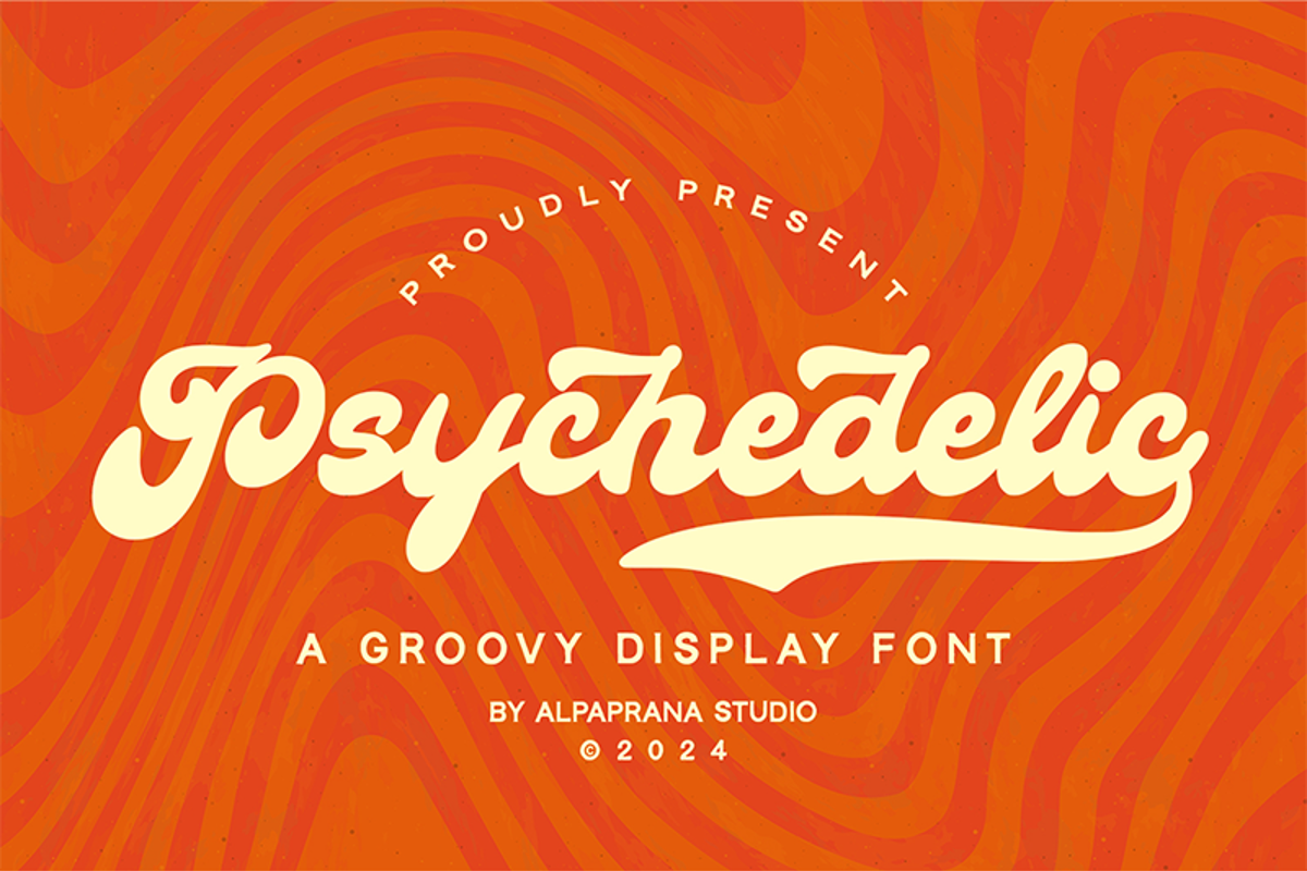 Psychedelic Font | Alpaprana | FontSpace