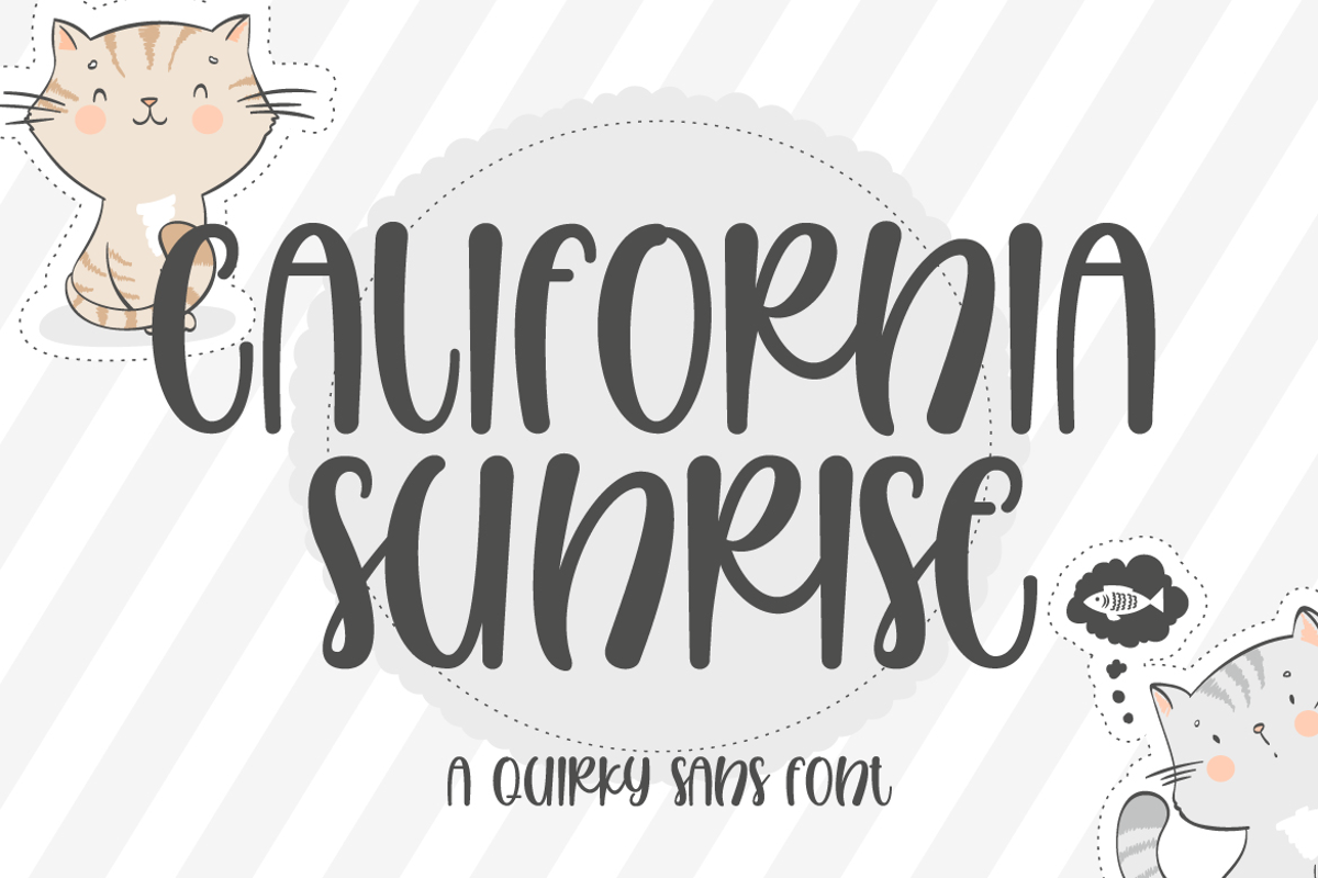 California Sunrise Font | FallenGraphic Studio | FontSpace