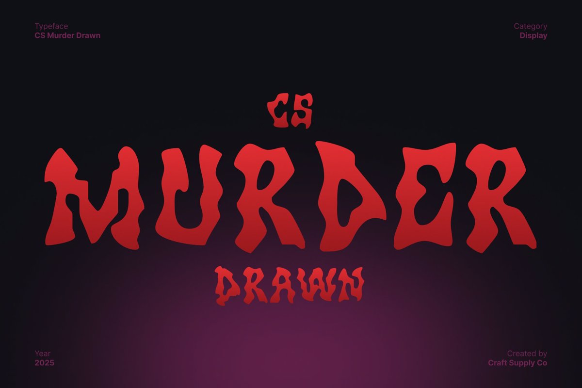 CS Murder Drawn Font - Free Download