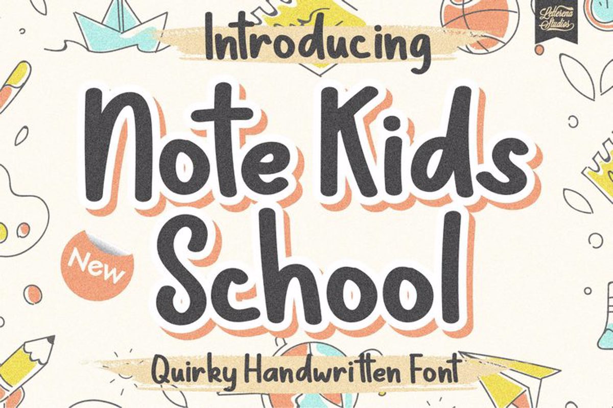 Note Kids School Font - Free Download