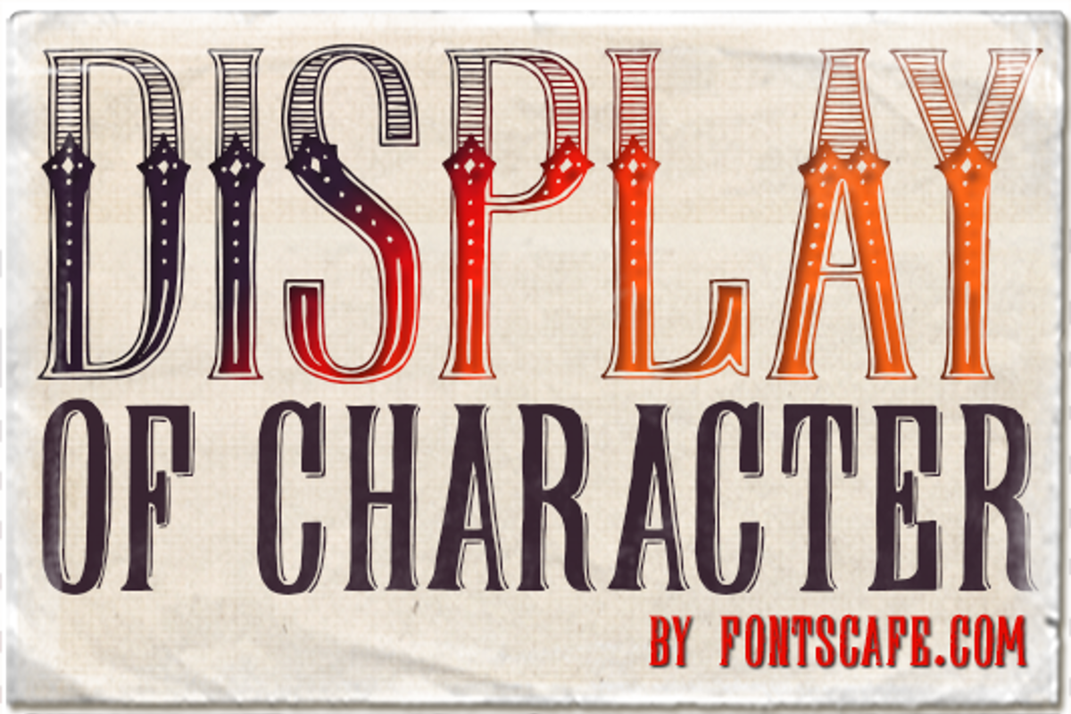 DisplayOfCharacter DEMO Font | FontsCafe | FontSpace