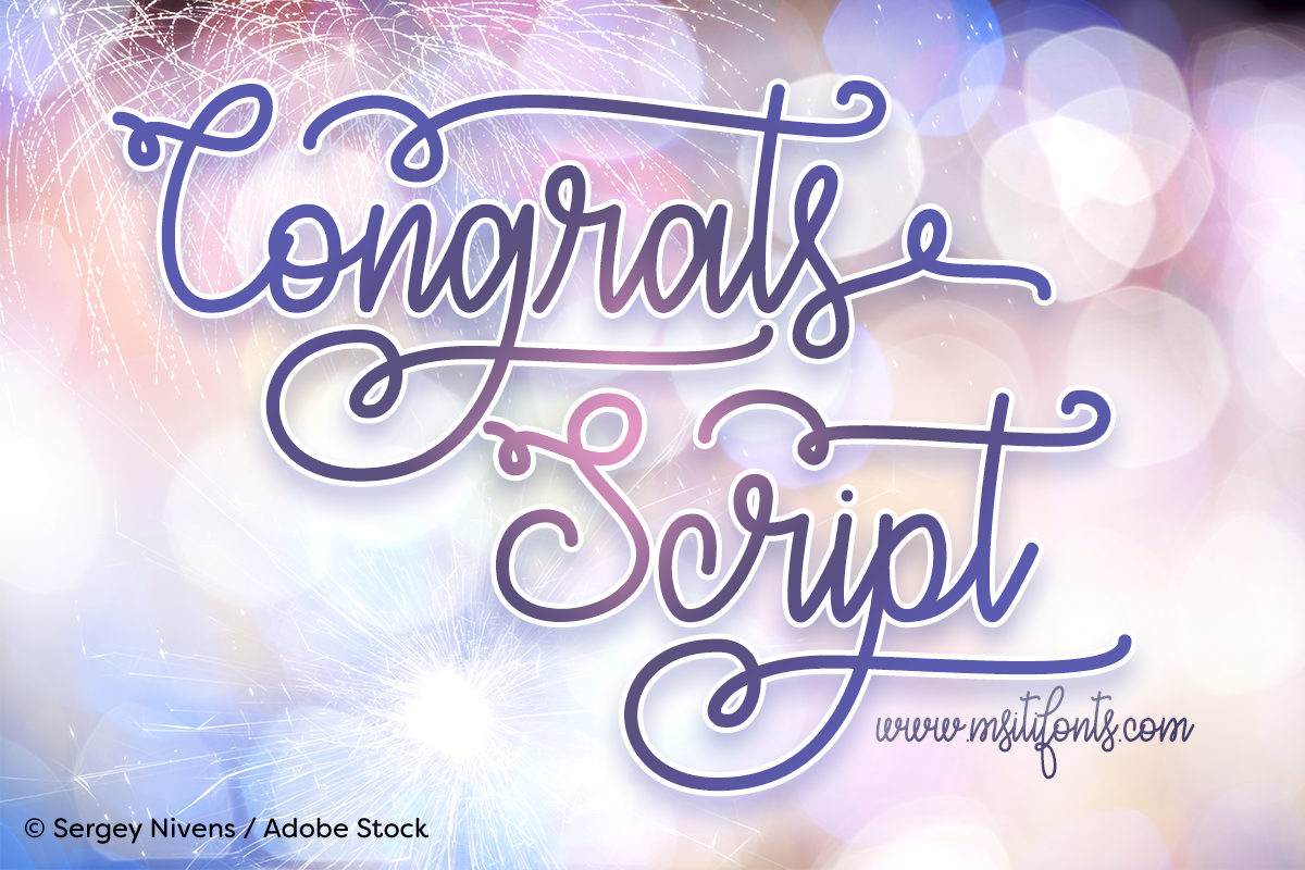 Congrats Script Font | Misti's Fonts | FontSpace