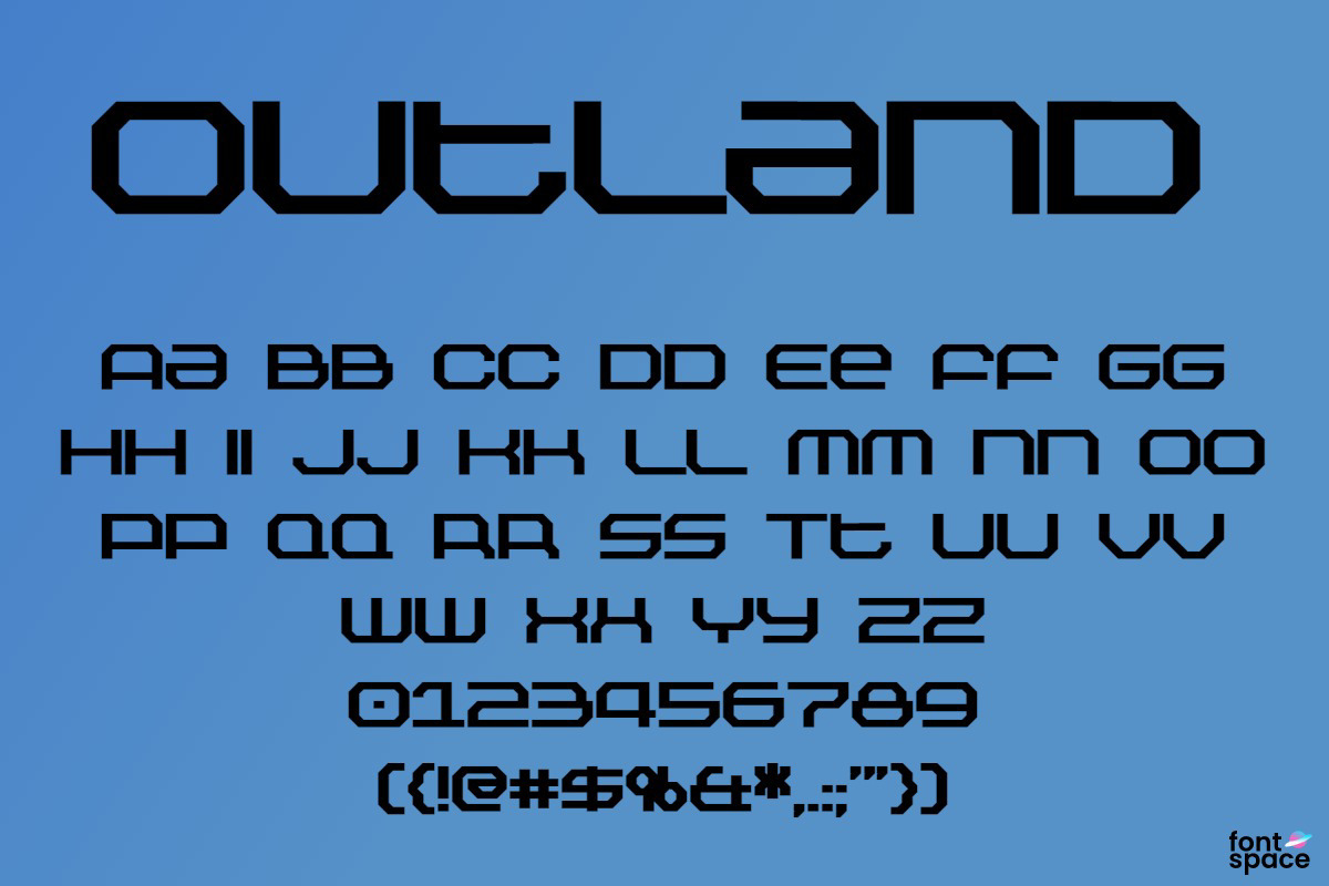 Outland Font | Pixel Sagas | FontSpace