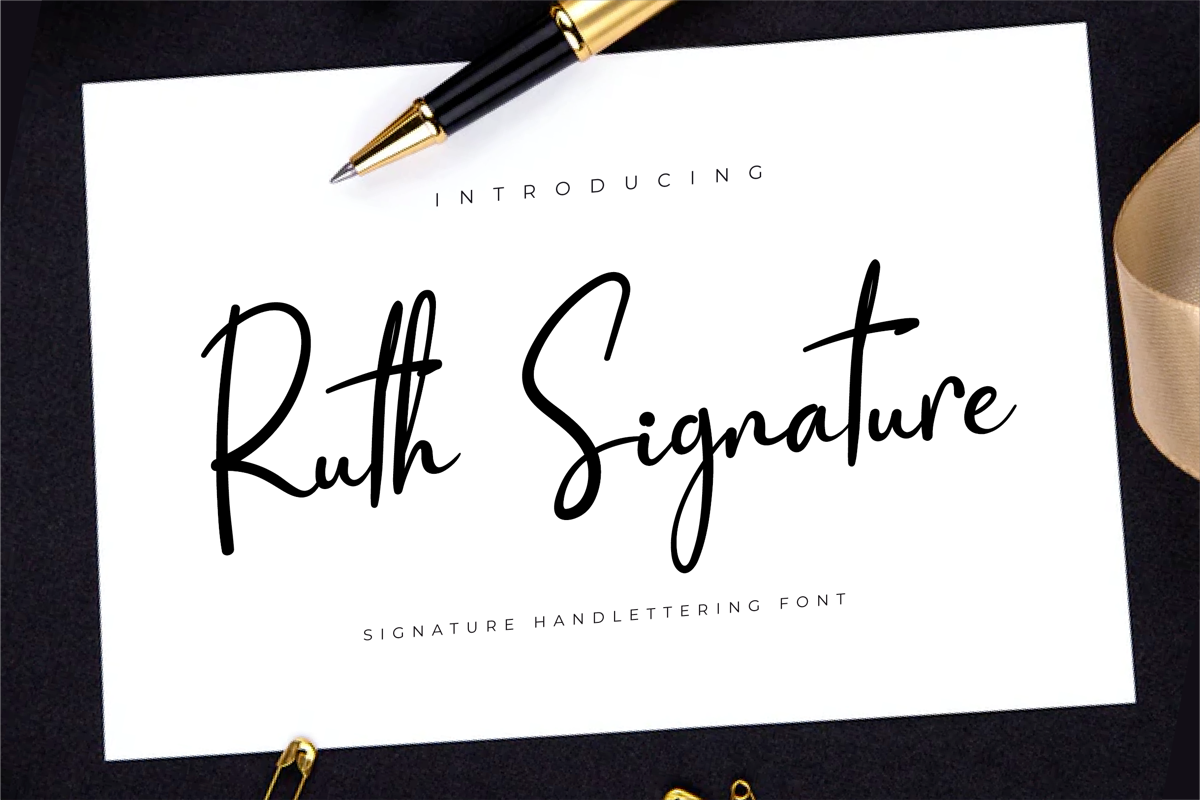 Ruth Signature Font | twinletter | FontSpace