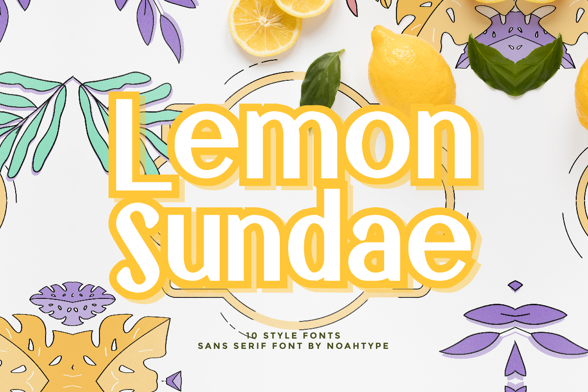 Lemon Sundae Font | noahtype | FontSpace