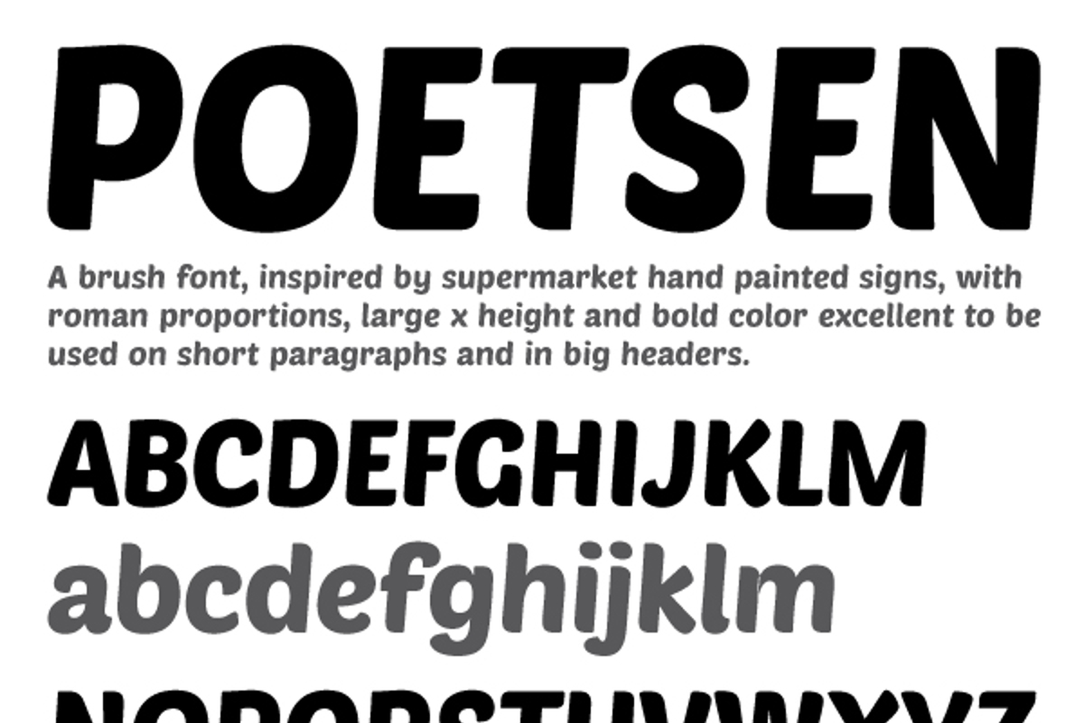 PoetsenOne Font - Free Download