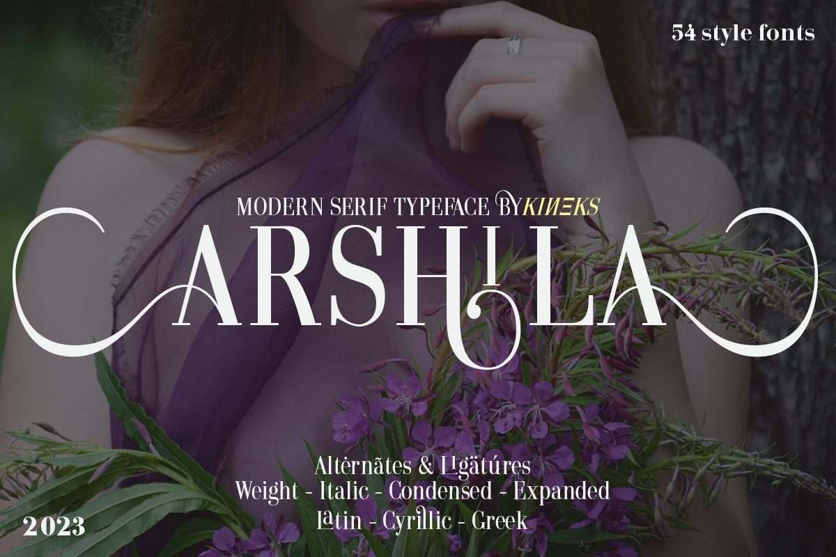 Arshila Font | Bykineks | FontSpace