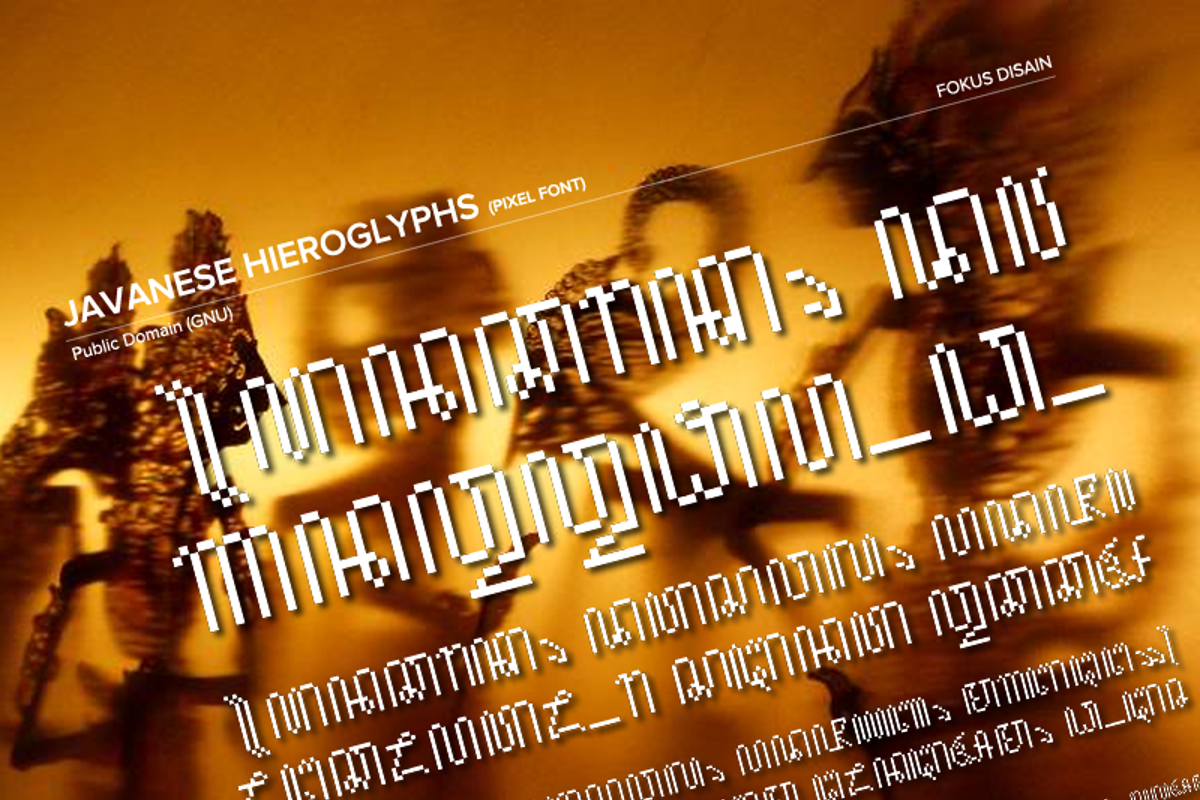 JavaneseHierogly Font | FokusDisain | FontSpace