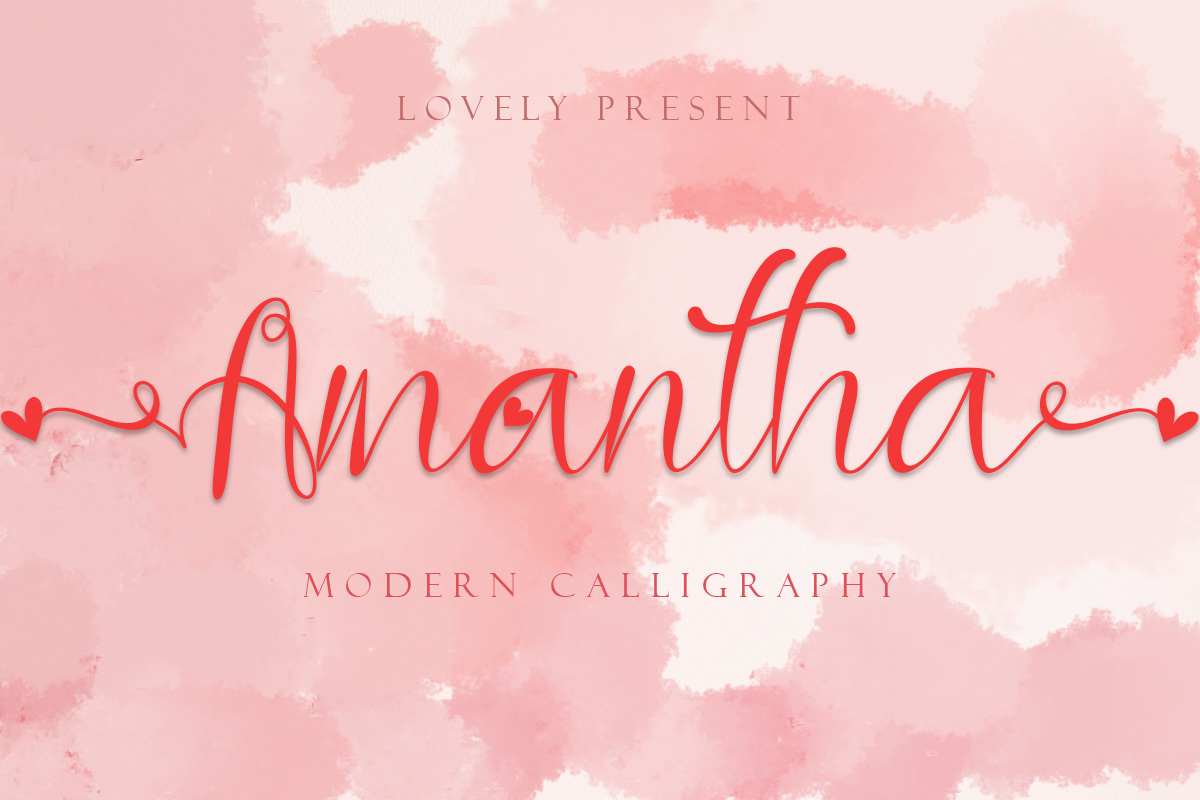 Amantha Font | Yoga Letter | FontSpace