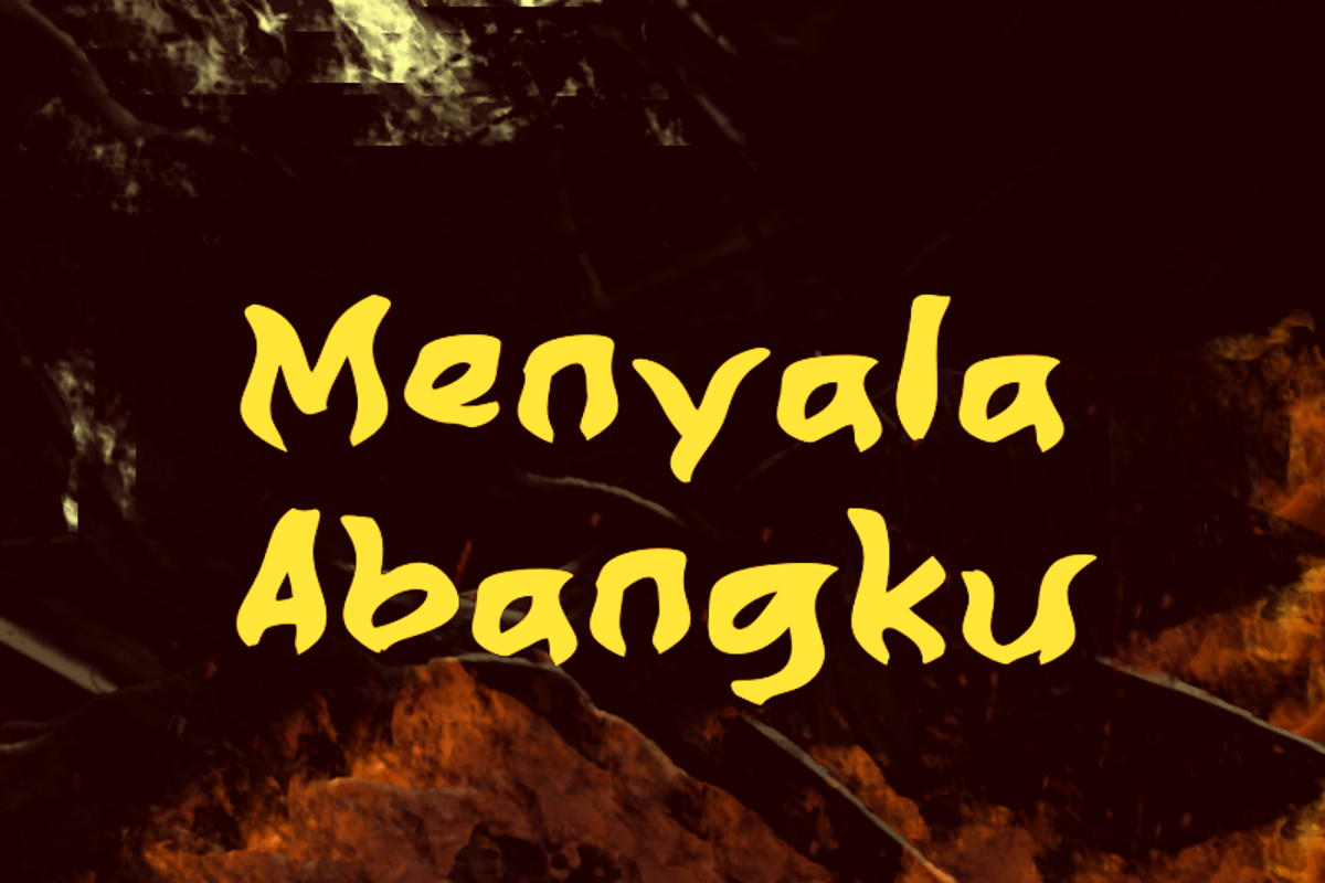 M Menyala Abangku Font | wepfont | FontSpace
