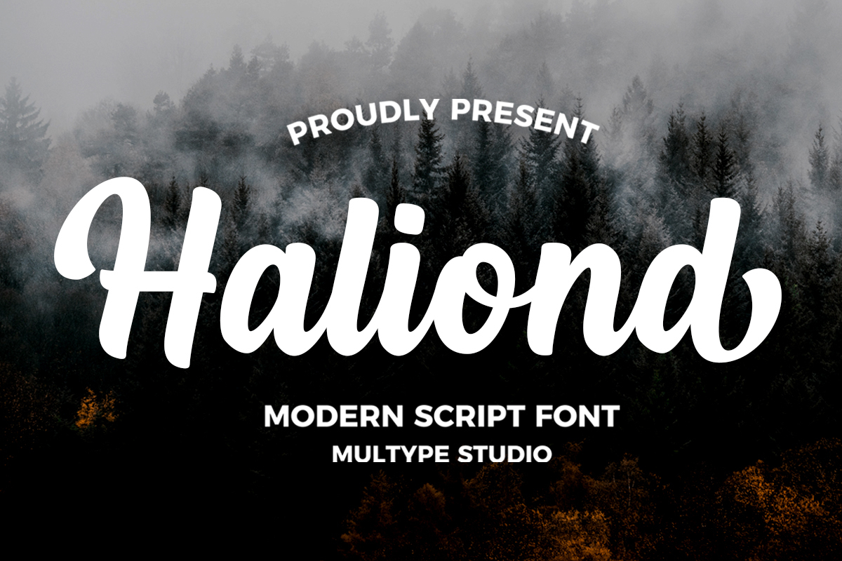Haliond Font | Multype Studio | FontSpace