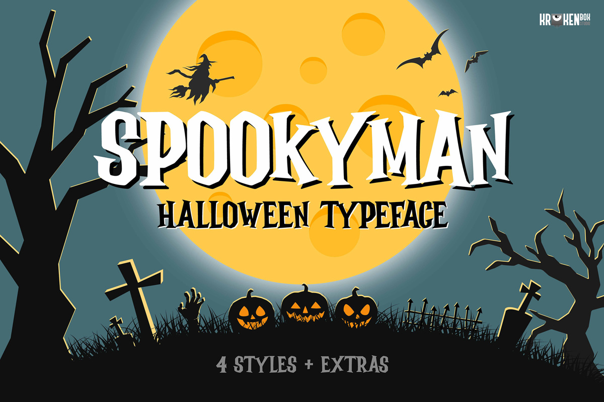 Spookyman Font | Krakenboxstudio | FontSpace