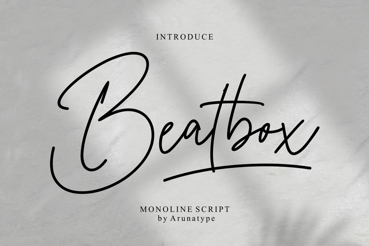 Beatbox Font | Arunatype | FontSpace