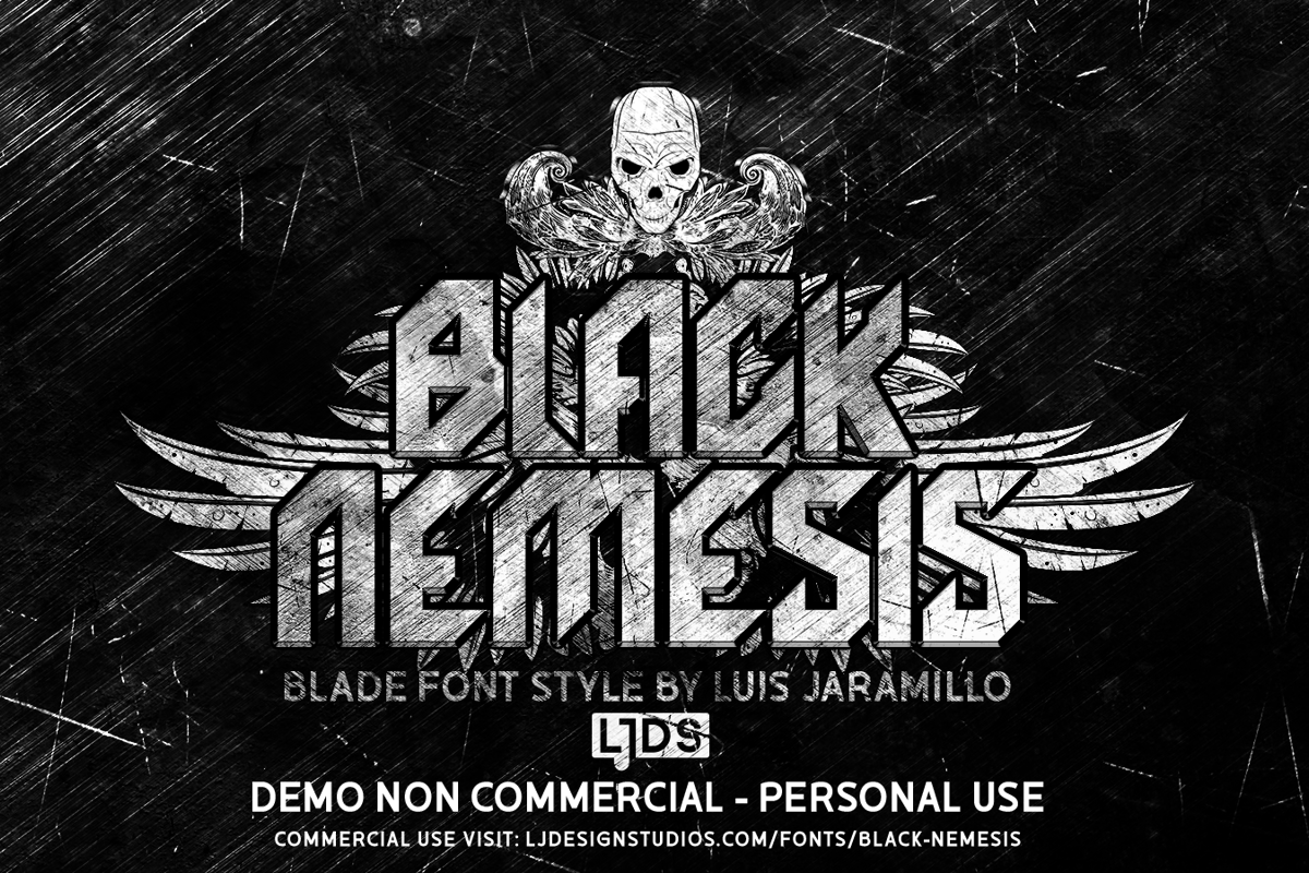 Black Nemesis Font - Free Download