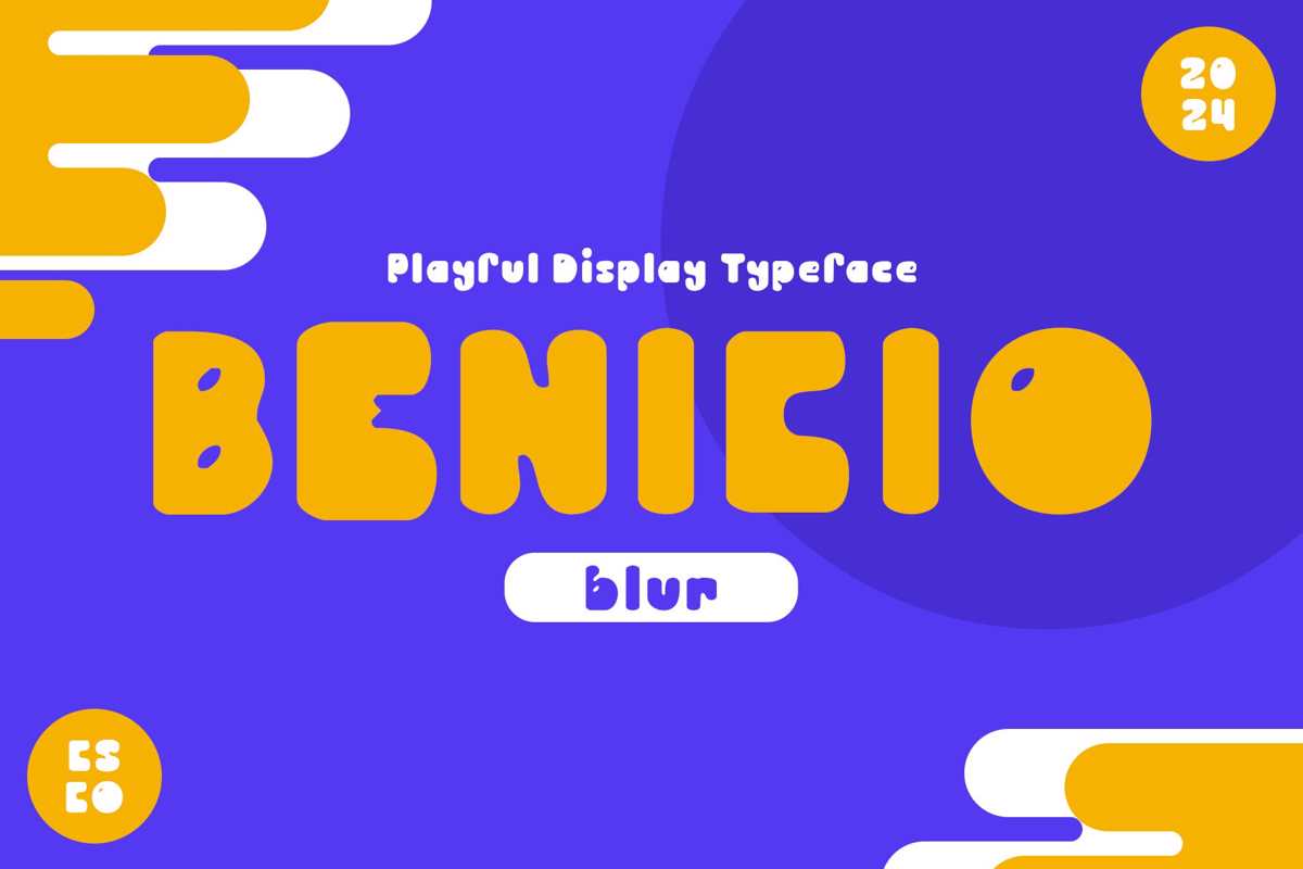 Benicio Blur Font | craftsupplyco | FontSpace