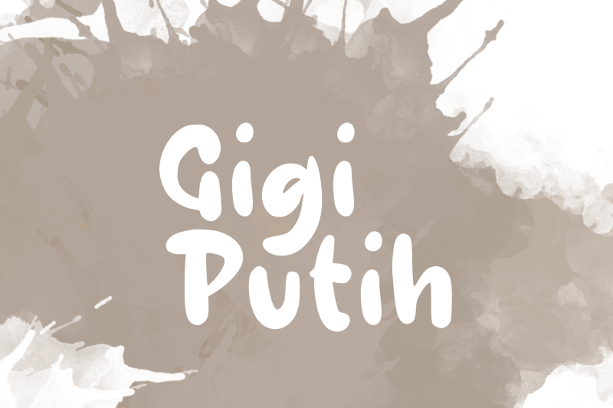 G Gigi Putih Font - Free Download