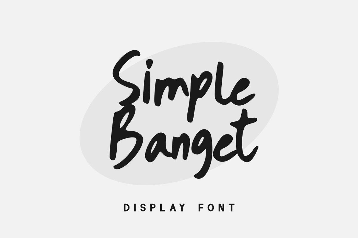 Simple Banget Font | GFRcreative | FontSpace