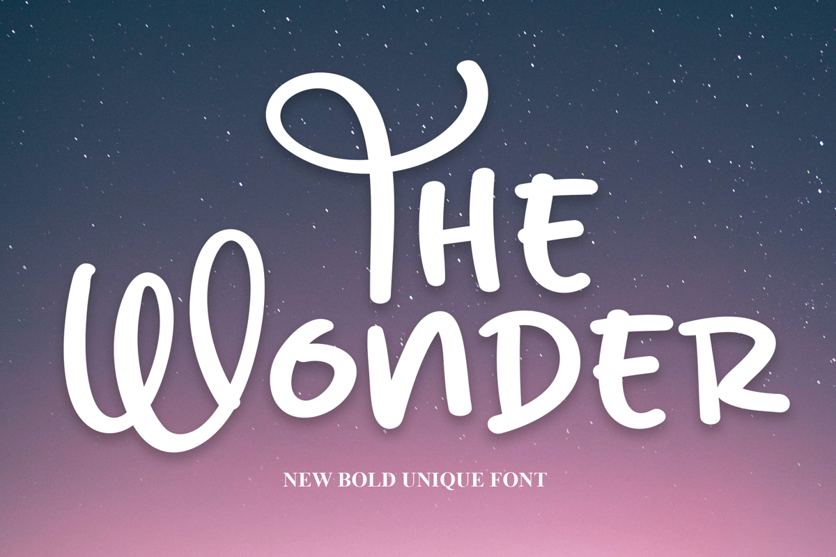 The Wonder Font | scratchones_creative | FontSpace
