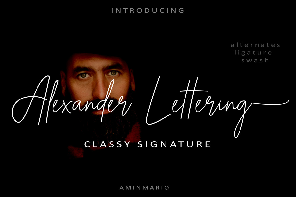 Alexander Lettering Font | aminmario | FontSpace