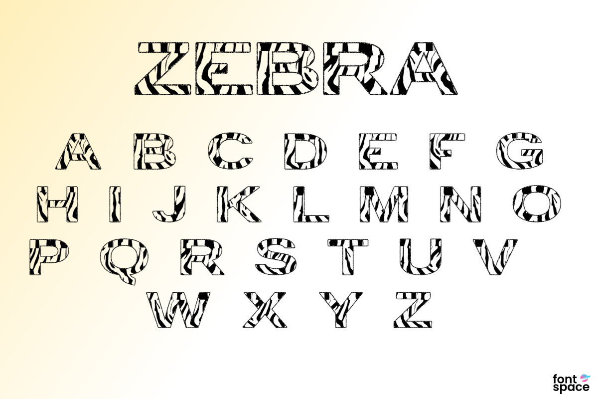 Zebra TFB Font | Kaiser Zhar Khan | FontSpace