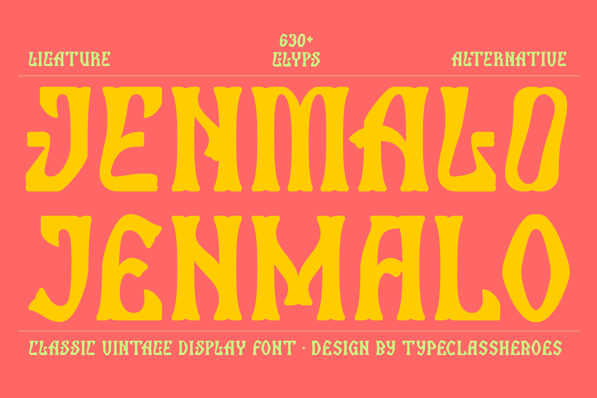 Jenmalo Display Font - Free Download