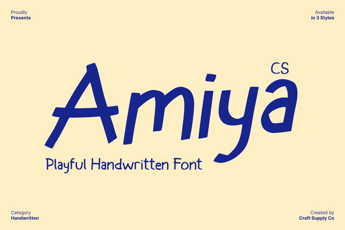 CS Amiya Font - Free Download
