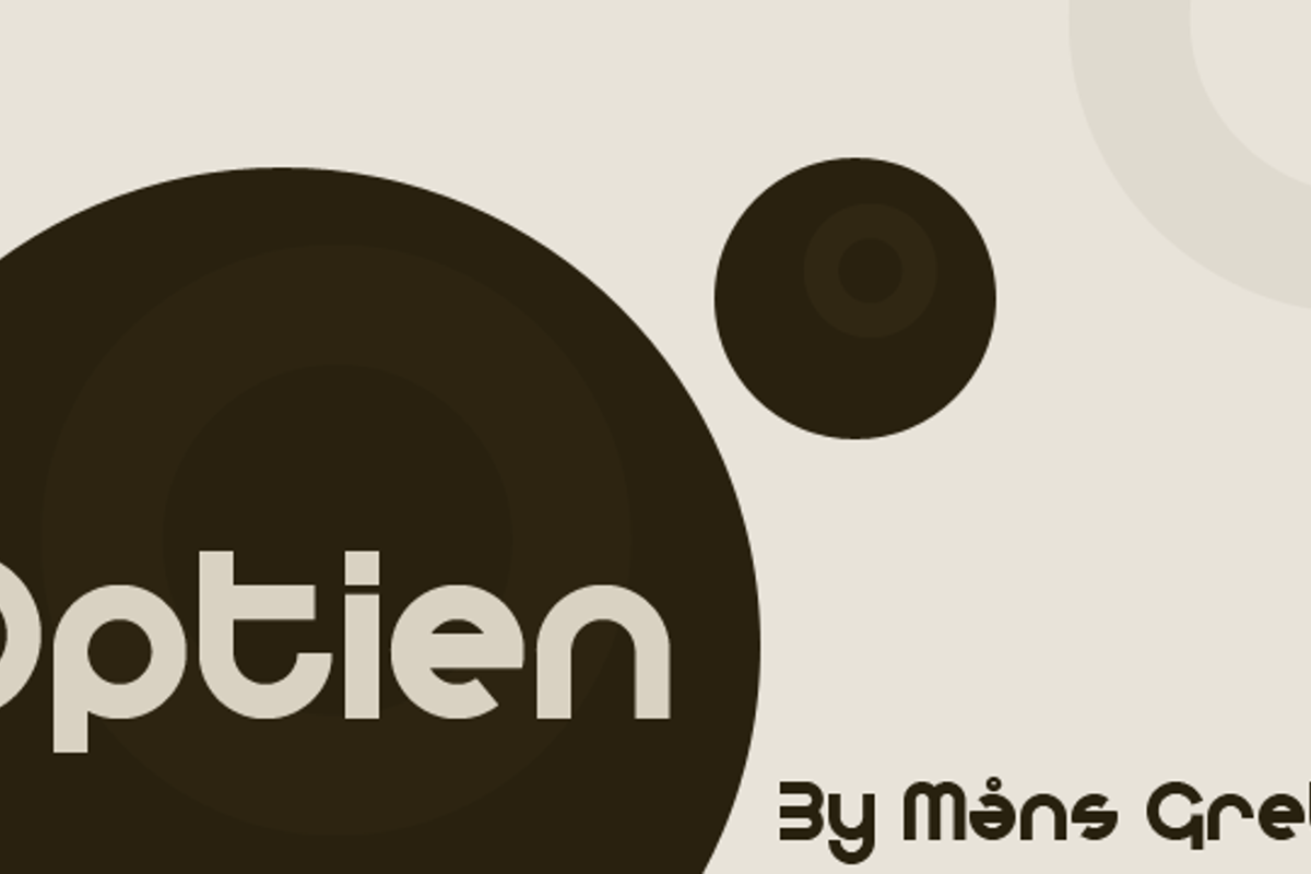 Optien Font | Måns Grebäck | FontSpace