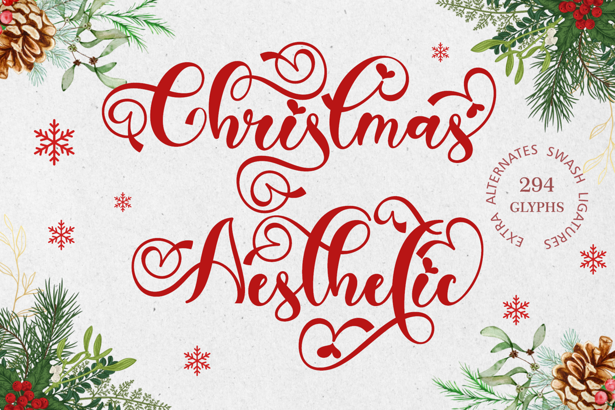 Christmas Aesthetic Font | Yoga Letter | FontSpace