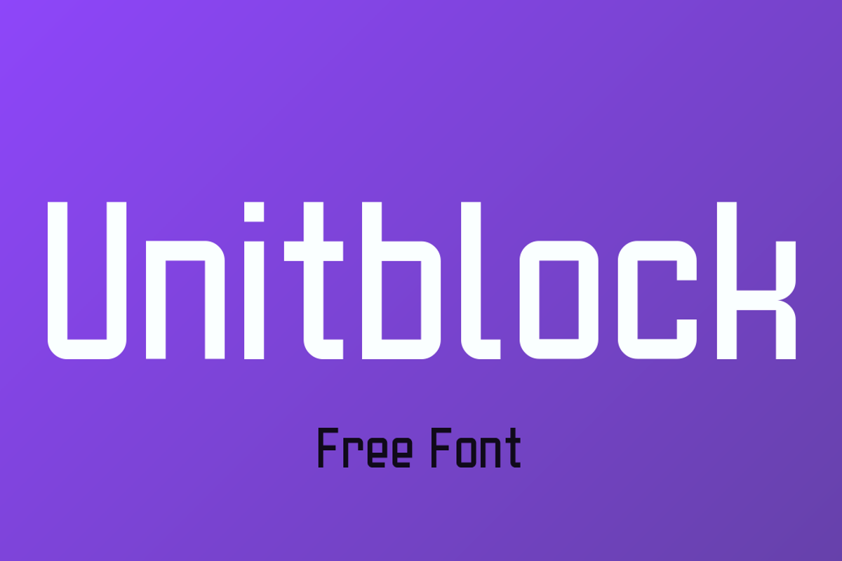 Unitblock Font - Free Download