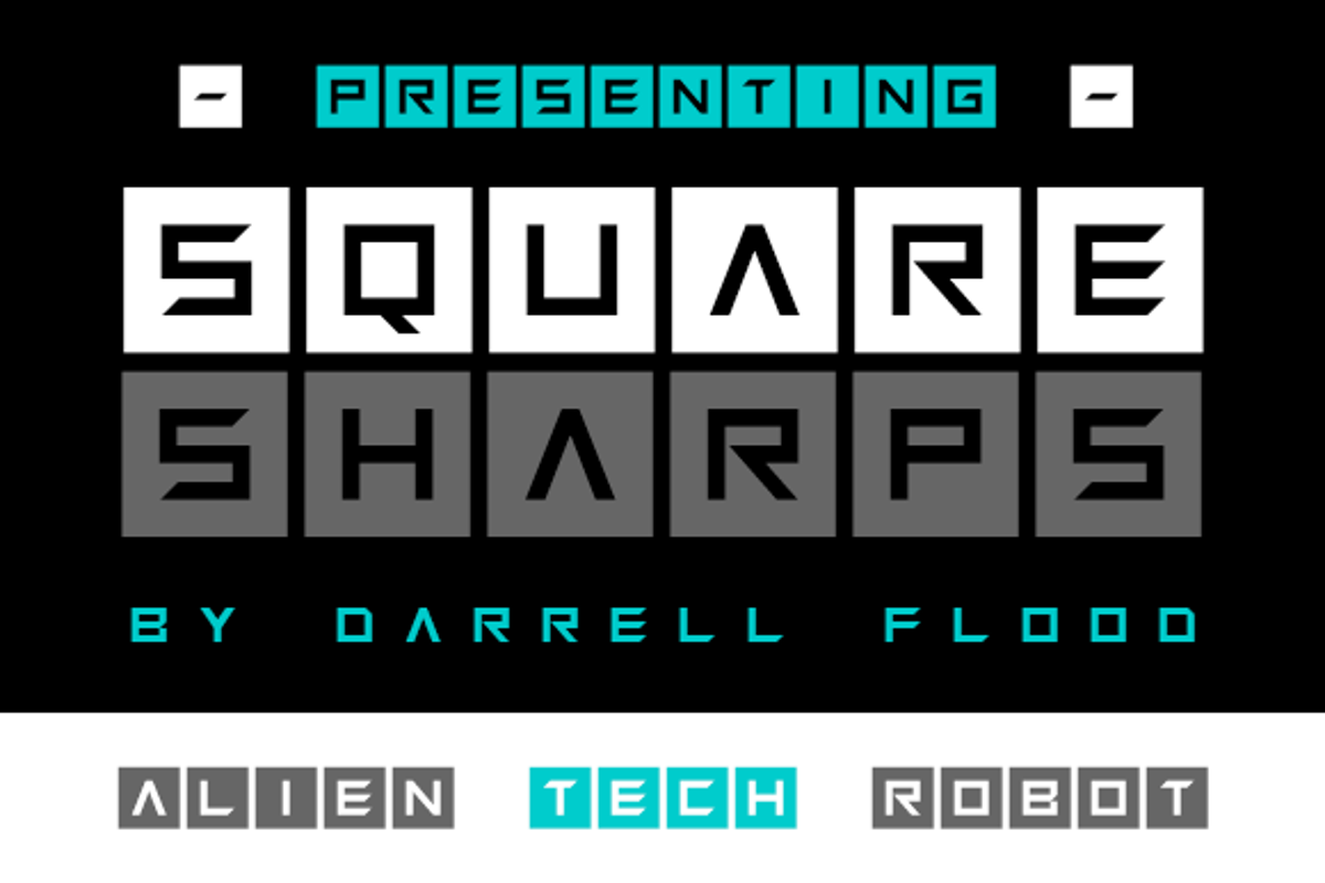 Squaresharps Font | HAWTPIXEL - Darrell Flood | FontSpace