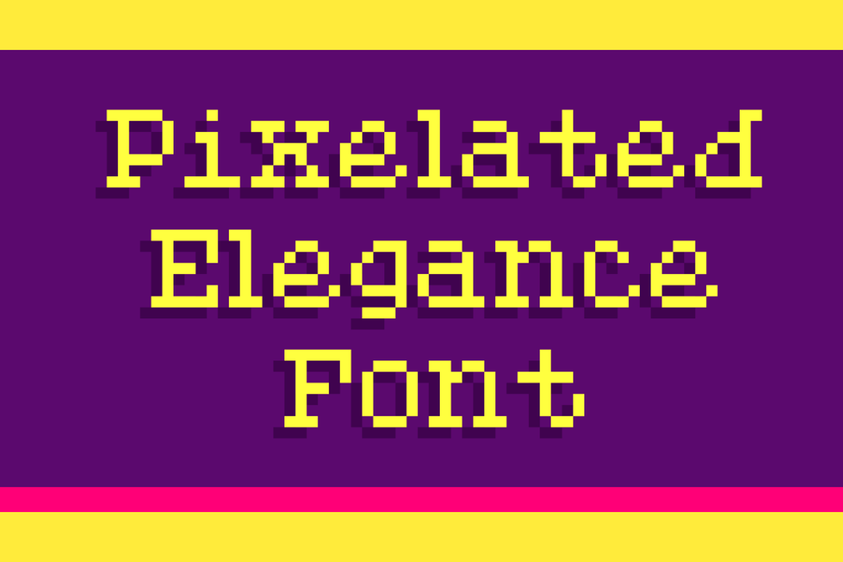 Pixelated Elegance Font | GGBotNet | FontSpace