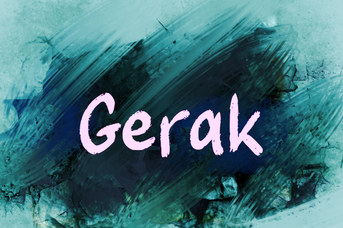 G Gerak Font Wepfont Fontspace