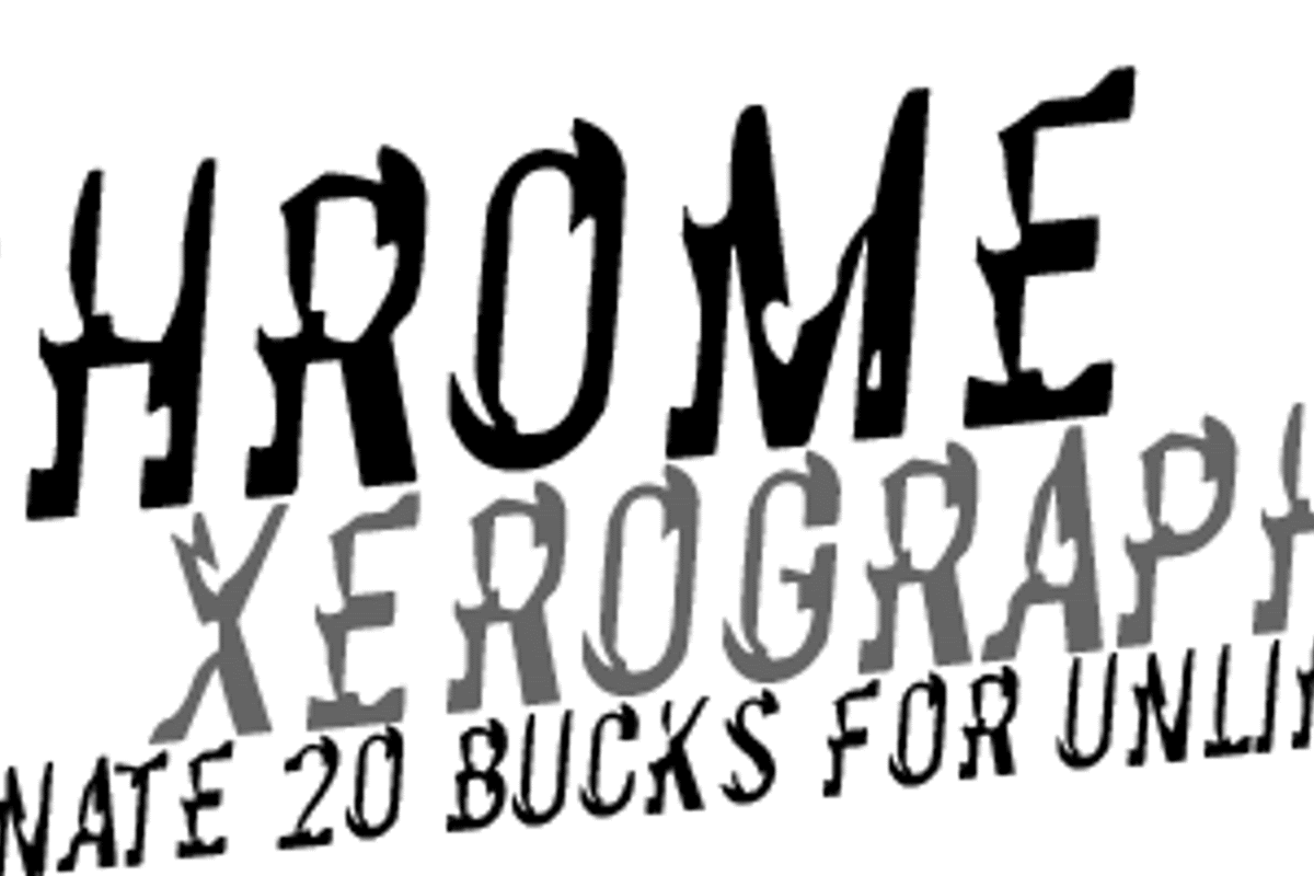 BasicChrome Font | Xerographer Fonts | FontSpace