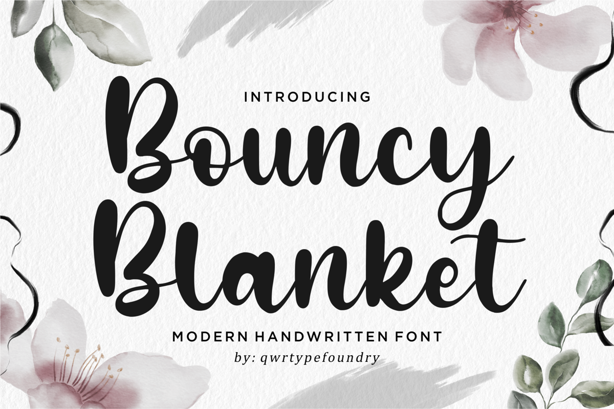 Bouncy Blanket Font | qwrtype_foundry | FontSpace