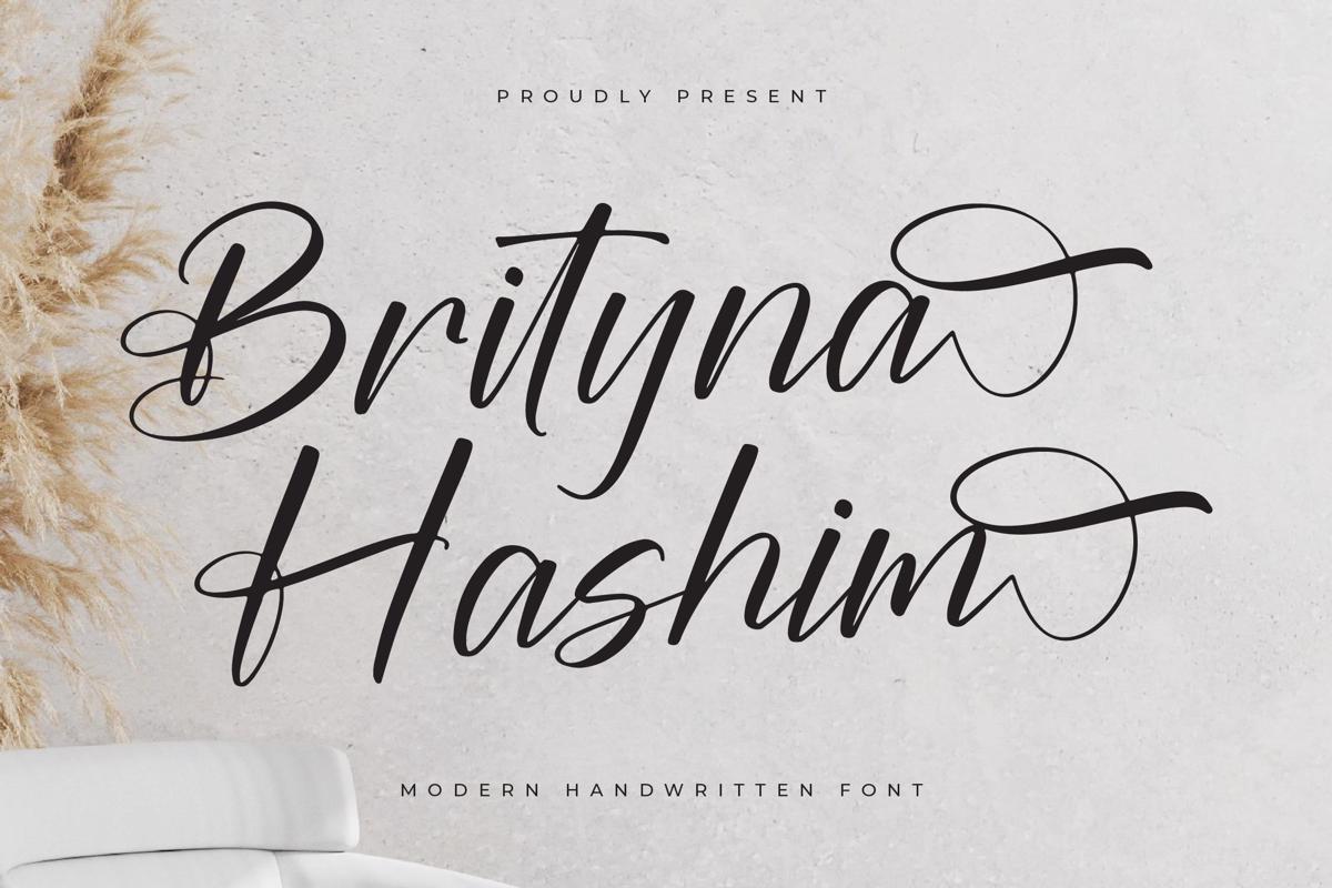 Brityna Hashim Font | Letterena Studios | FontSpace