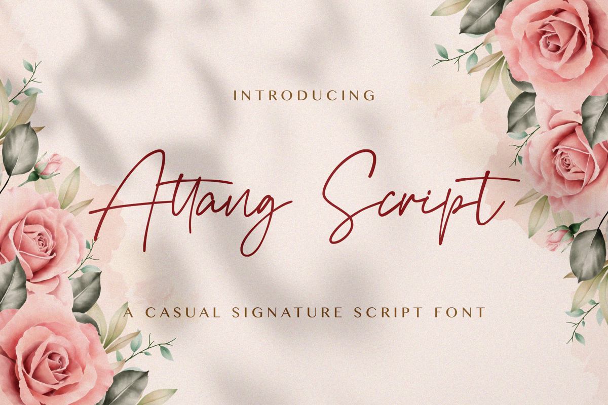 Attang Script Font | StringLabs | FontSpace