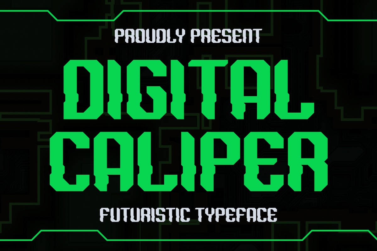 DIGITAL CALIPER Font | Maiko Hatta | FontSpace