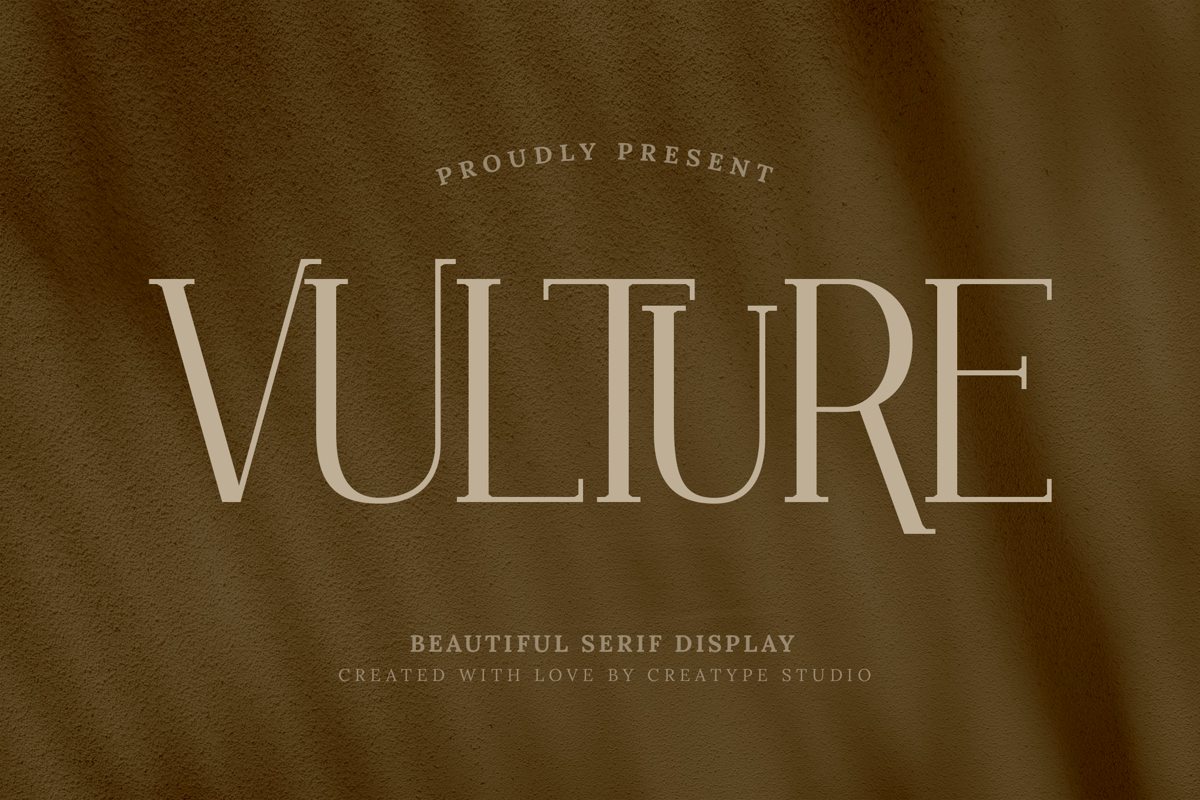 Vulture Font | Creatype Studio | FontSpace