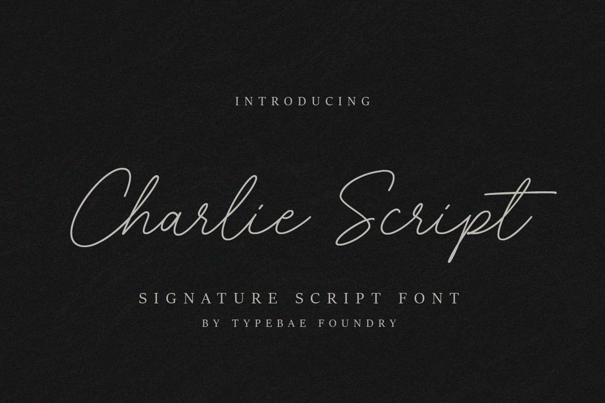 Charlie Script Font - Free Download