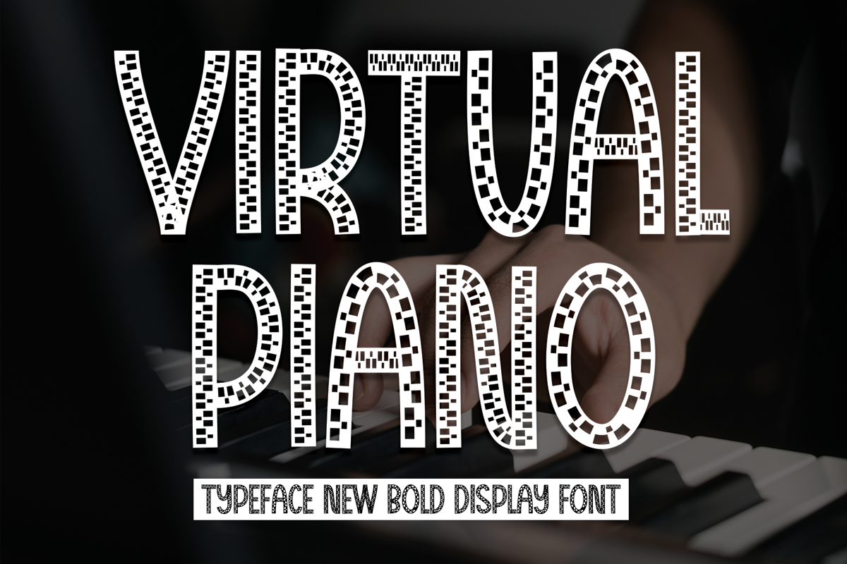Virtual Piano Font | scratchones_creative | FontSpace